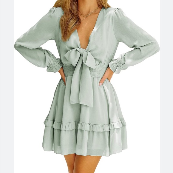 Dresses | Sage Green Spring Dress | Poshmark